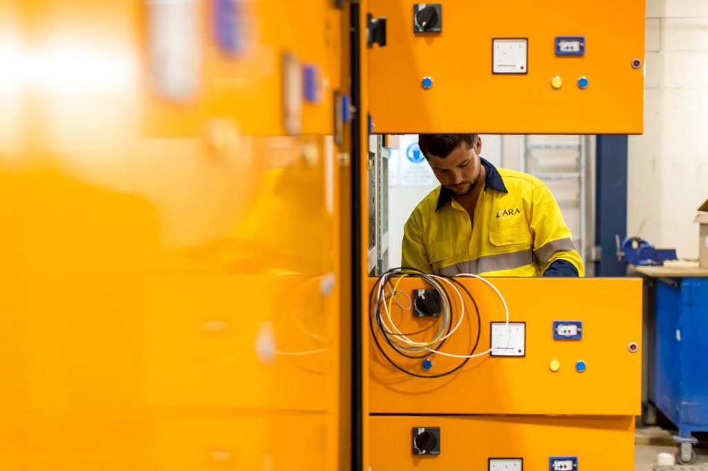 Custom-built switchboards and motor control centres - ARA Electrical